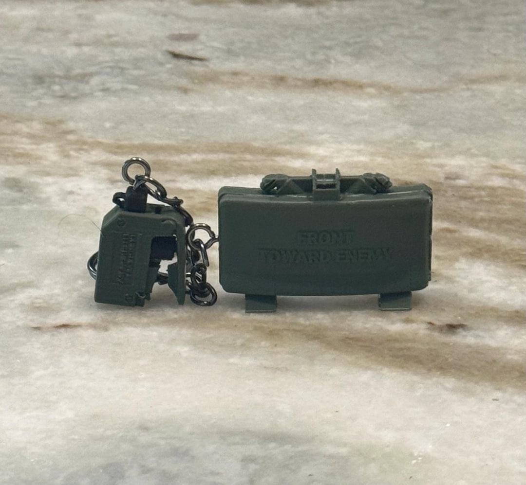 3D Printed Claymore Mine Keychain: Military Tactical Gear - Etsy
