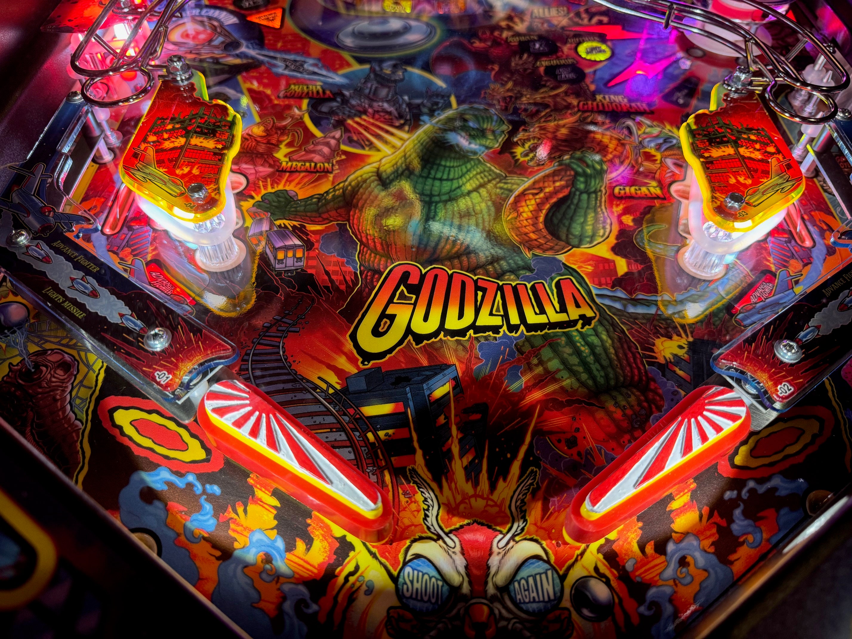 Godzilla Pinball Flipper Toppers - Etsy