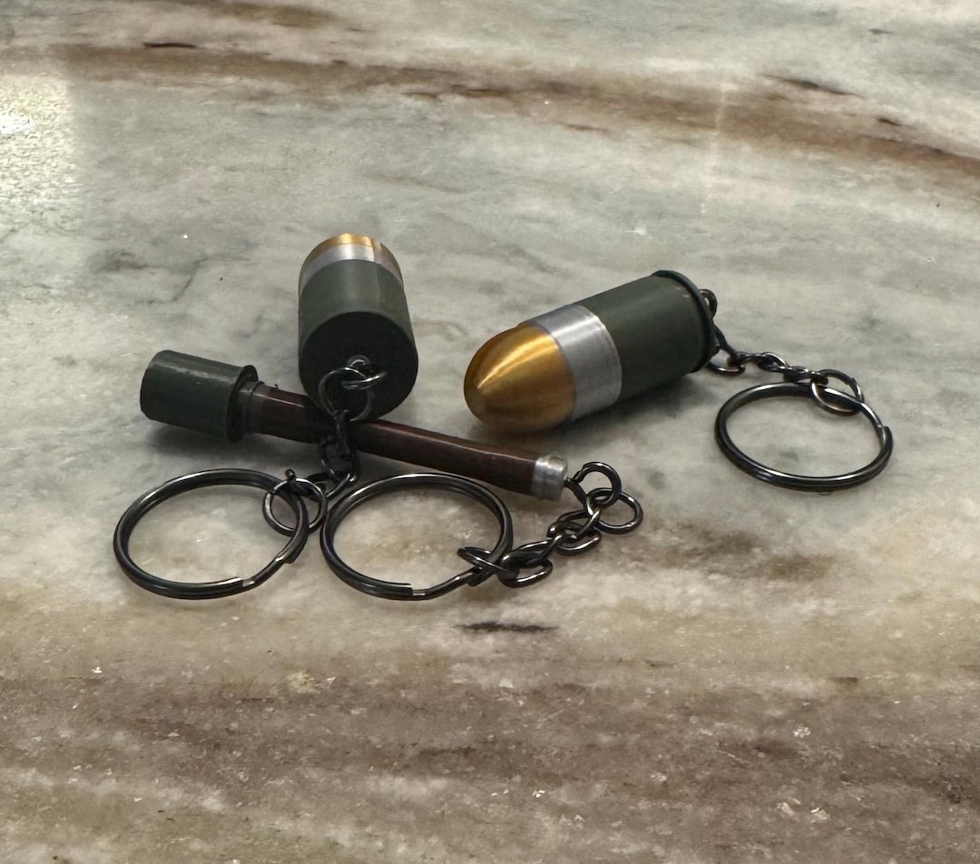 Mini 40mm “golden Egg” HE & HEDP Rounds + Stielhandgranate Keychains ...