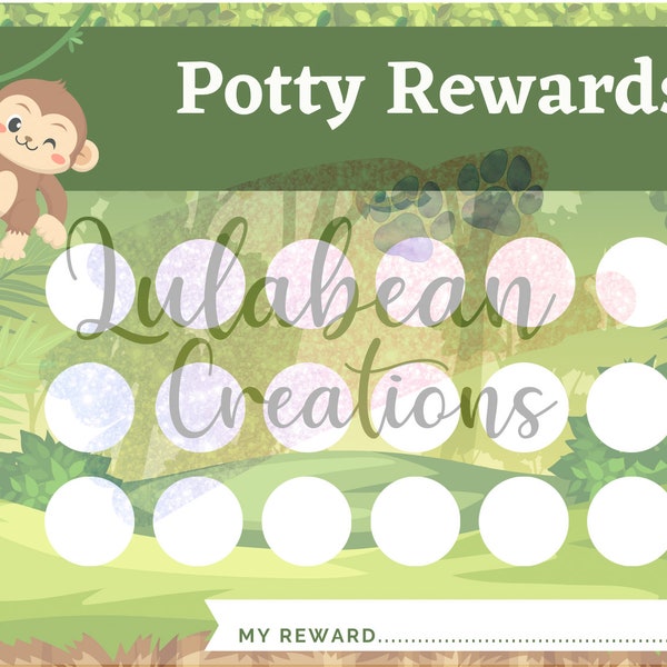 Jungle Reward Chart - Etsy