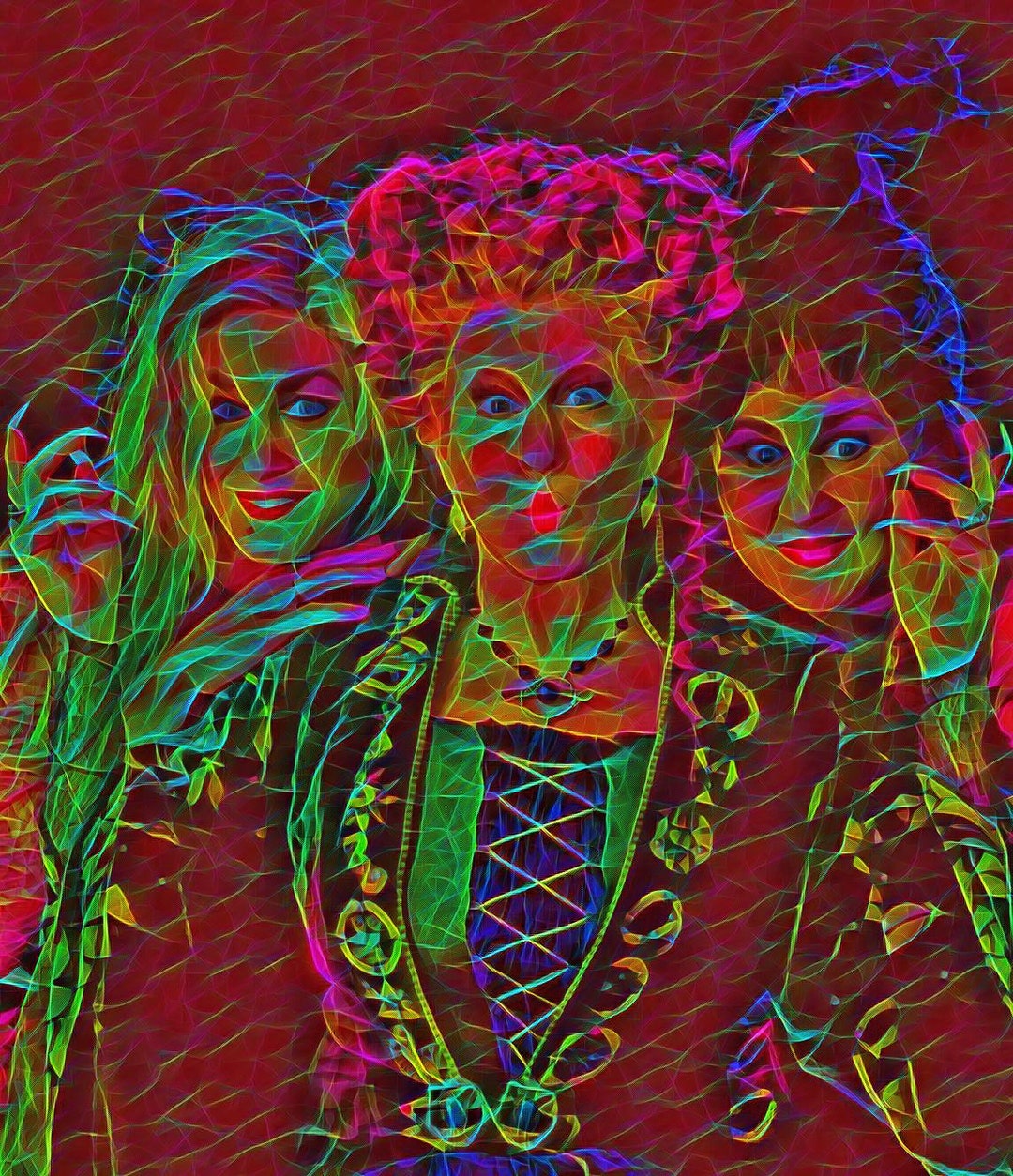 Hocus Pocus Neon Rave Digital Printable - Etsy