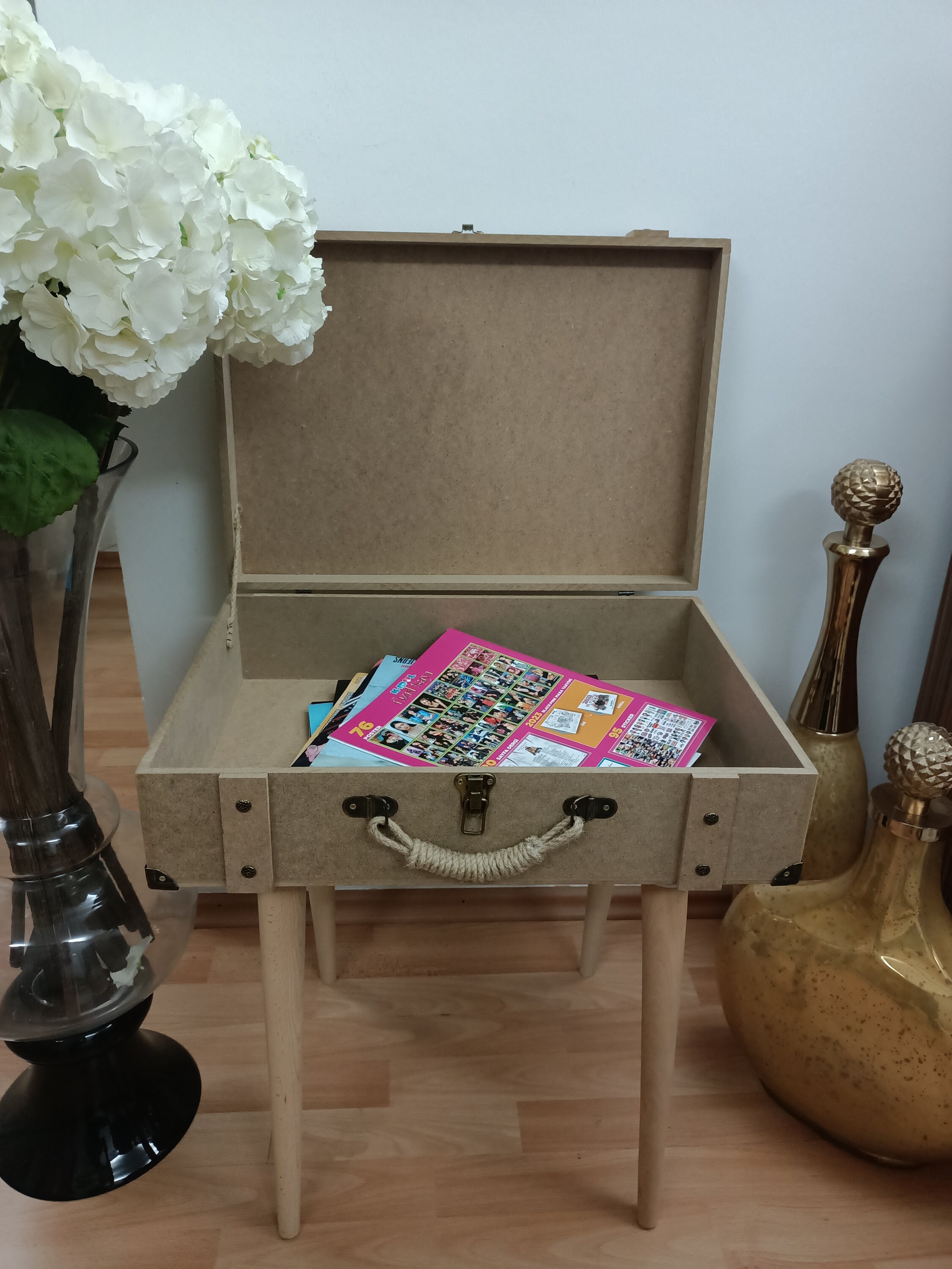 Nostalgic Suitcase Coffee Table, Mid Century Modern, Handmade Furniture ...