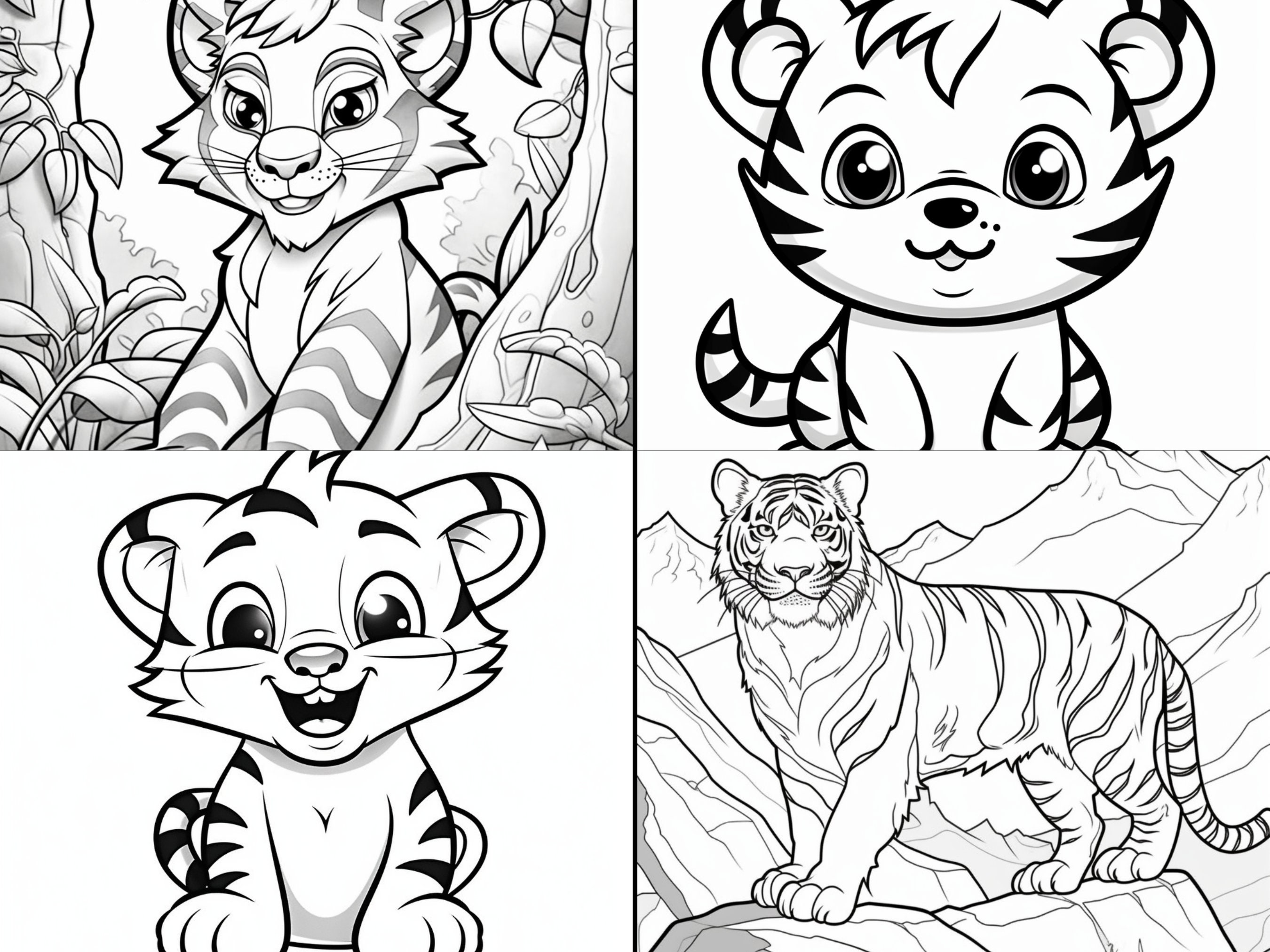 3000 Coloring Pages Bundle, Cat, Dog, Dolphin, Dragon,fairies, Flowers ...
