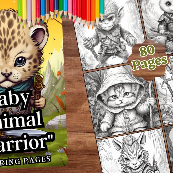 Warrior Cat Coloring Book - Etsy