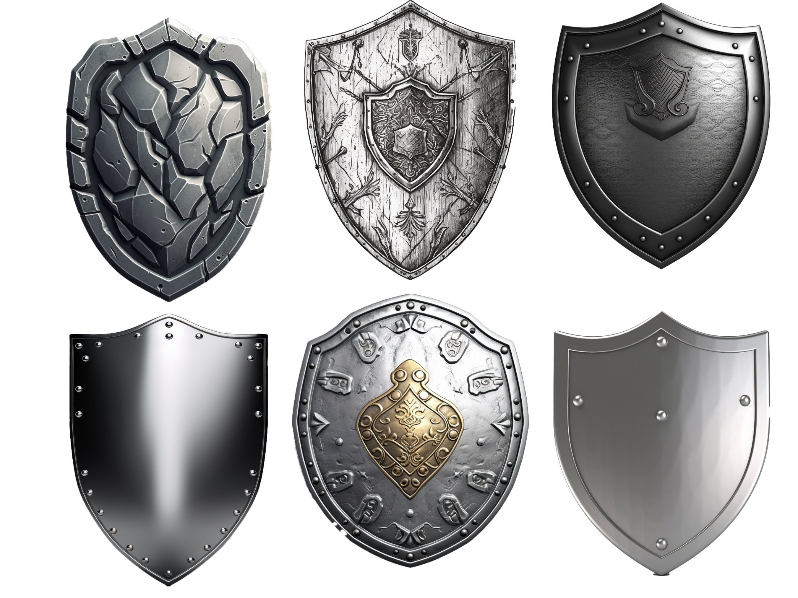 160 Shield Clipart,shield Clipart Bundle,shield Png,armor Clipart Png ...