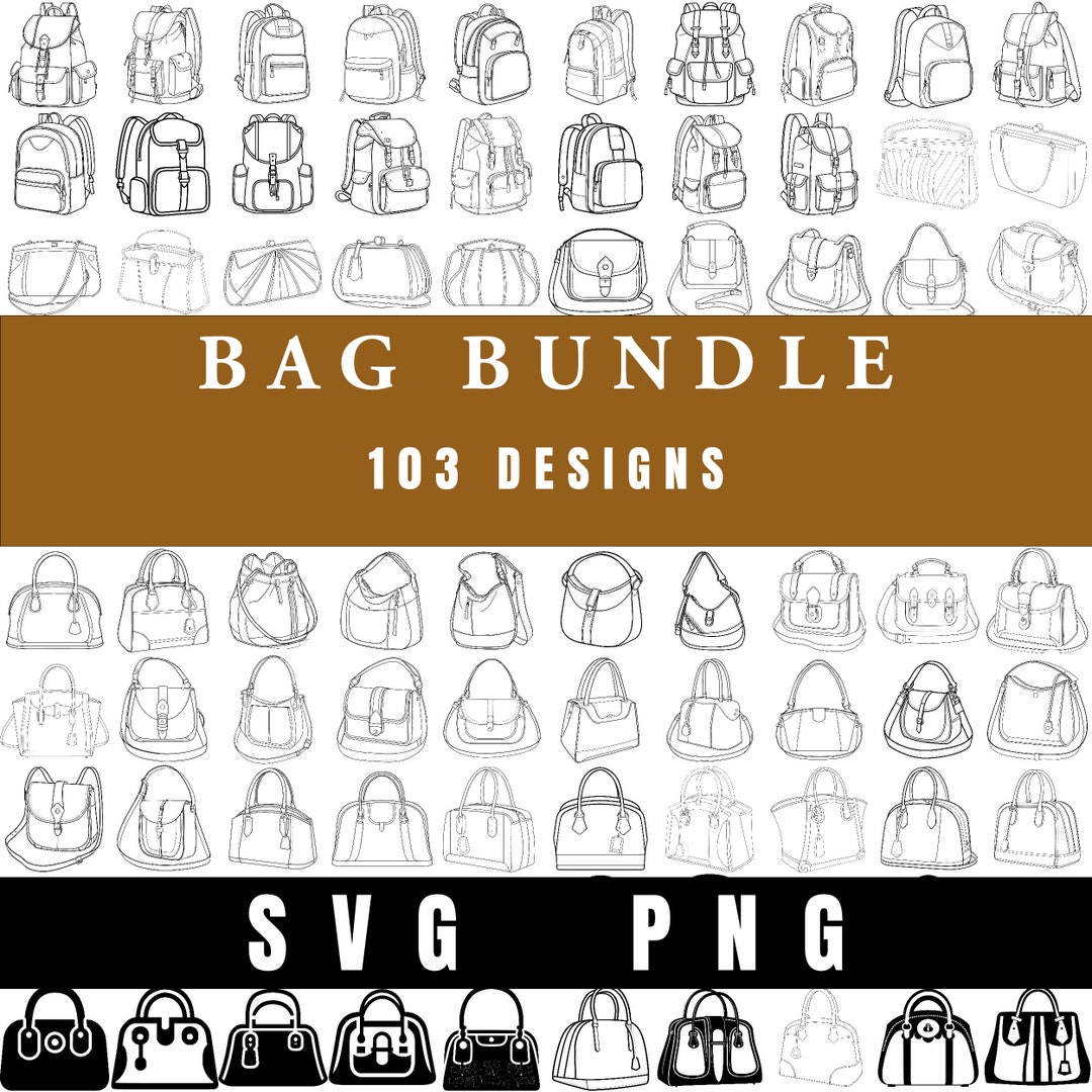 103 Bag Svg Bundle | Paper Bag SVG Cut Files | Paper Bag Silhouette ...