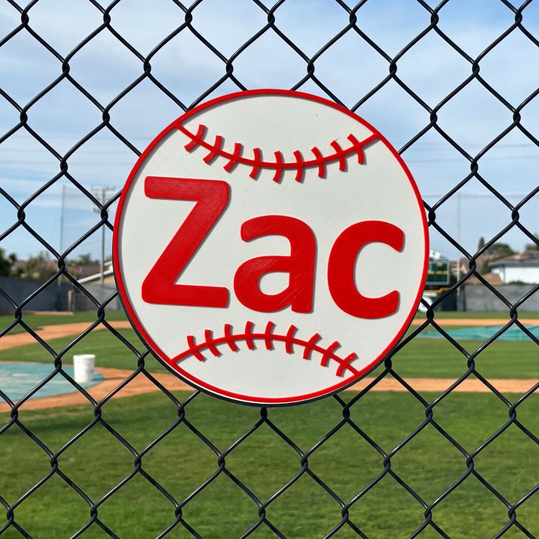 Baseball Custom Sign, Twist Connect Sign, Dugout Sign, Boys Sports ...