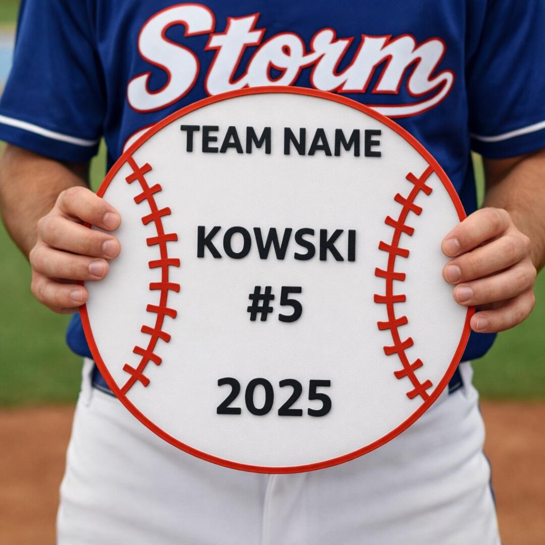 Personalized Baseball Team Sign – Custom Dugout Decor, Weatherproof ...