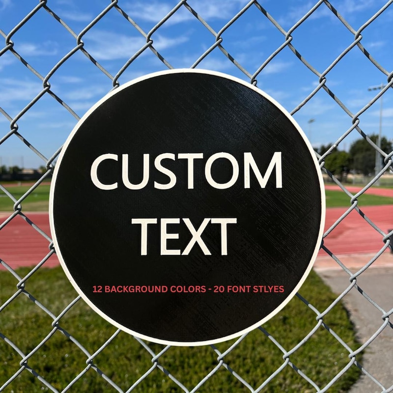 6 Inch Round Metal Signs - Etsy