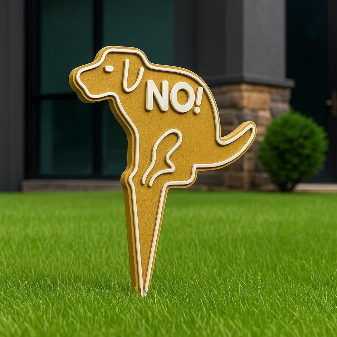 No Pooping Dog Sign – 8"x10", 10"x12", 11"x13", 3D Yard Stake, Pet ...