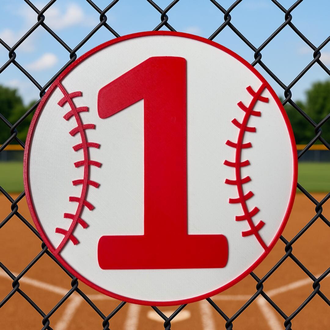Baseball Field Number Sign – 6"x6", 11"x11", Easy Install, All-surface ...