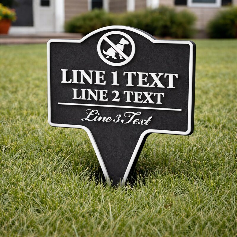 Dog Yard Sign Poop - Etsy