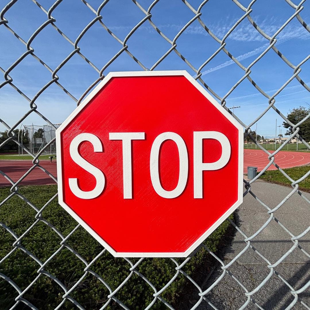 Stop Sign, Twist Connect Sign, Personalized Sign, Custom Sign, Octagon ...