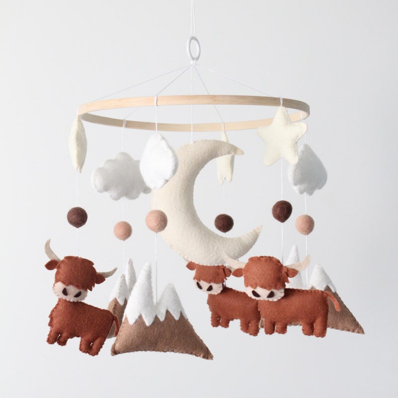 Highland Cow Mobile - Etsy