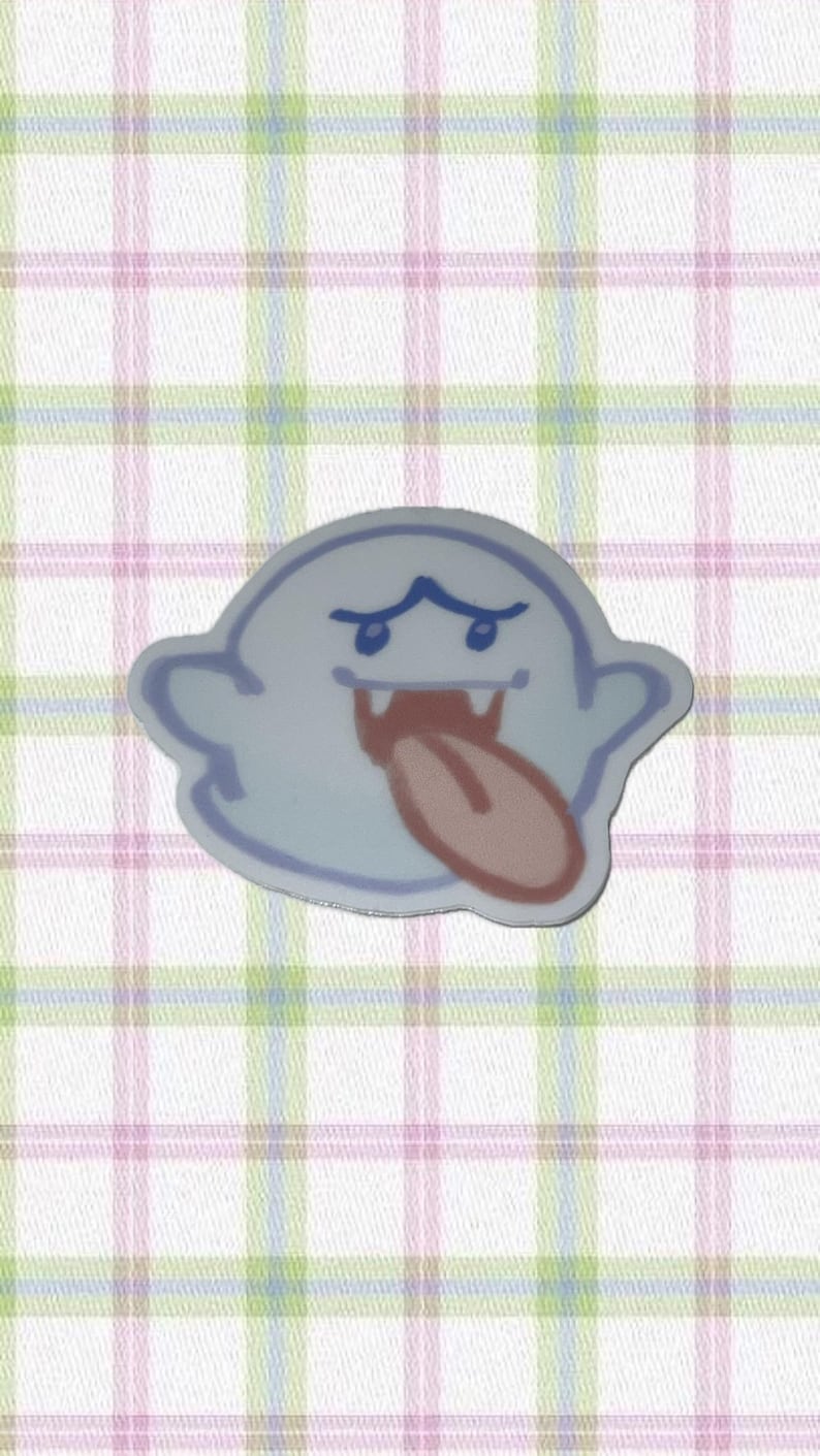 BOO Silly Video Game Ghost Matte Vinyl Sticker - 2” - Etsy