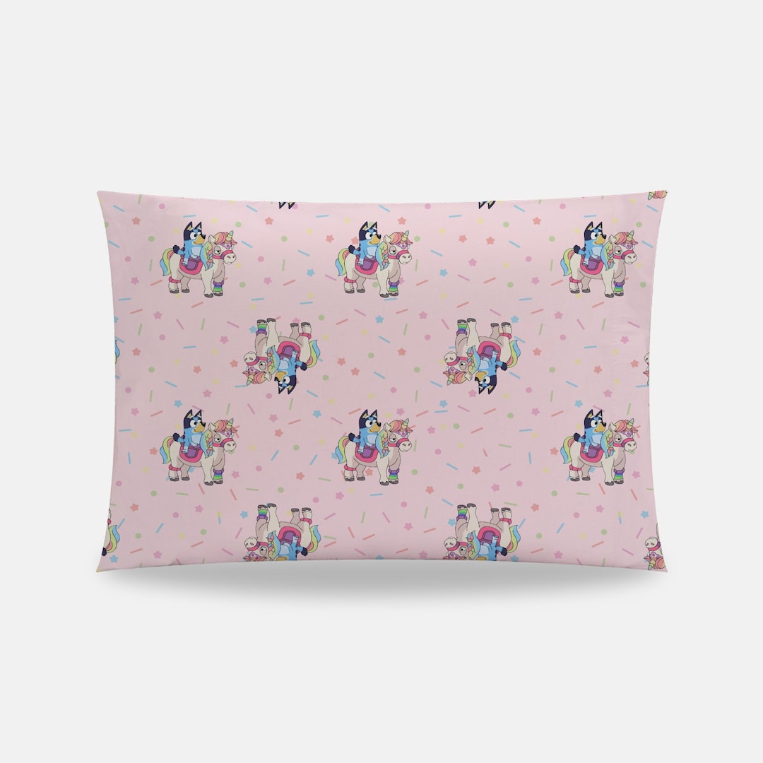 Bluey & Buttermilk the Unicorn Toddler Pillowcase - Etsy
