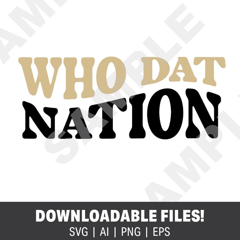 Who Dat Transfer - Etsy