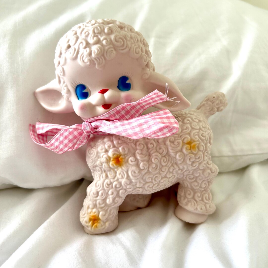 Vintage Style Rubber Lamb Kitsch Repro-1955 Sun Rubber Toy Decor - Etsy