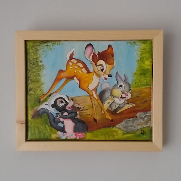 Bambi Oil Painting - Etsy
