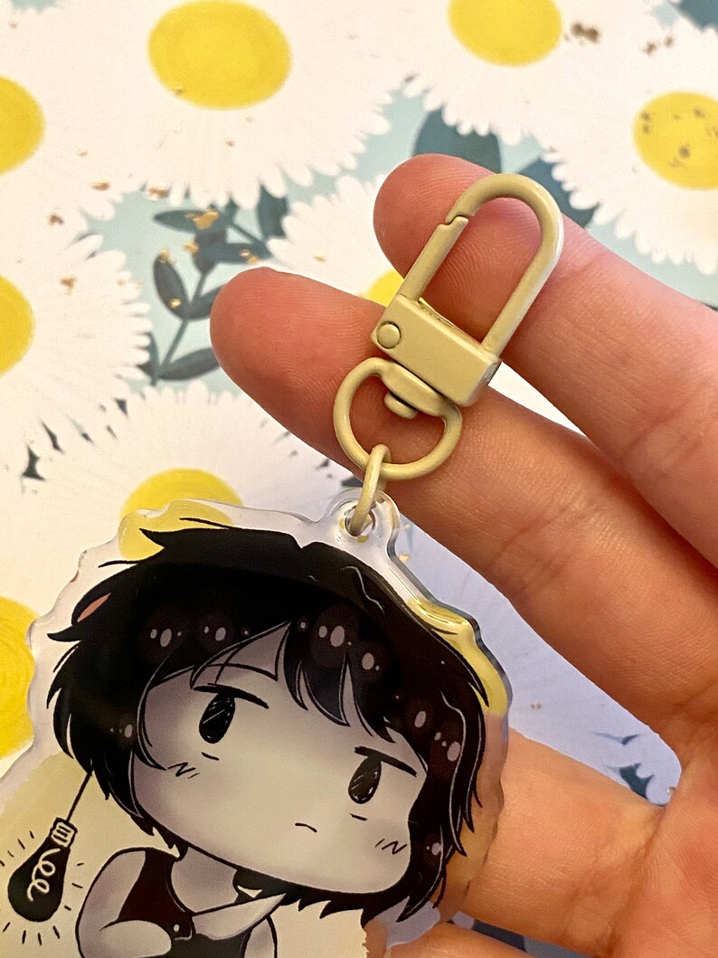Omori Keychains HS Basil and Omori Double-sided Acrylic Charms for Bags ...