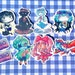 Deco27 Keychains Colored Acrylic Charms Vocaloid Miku the Vampire Otome ...