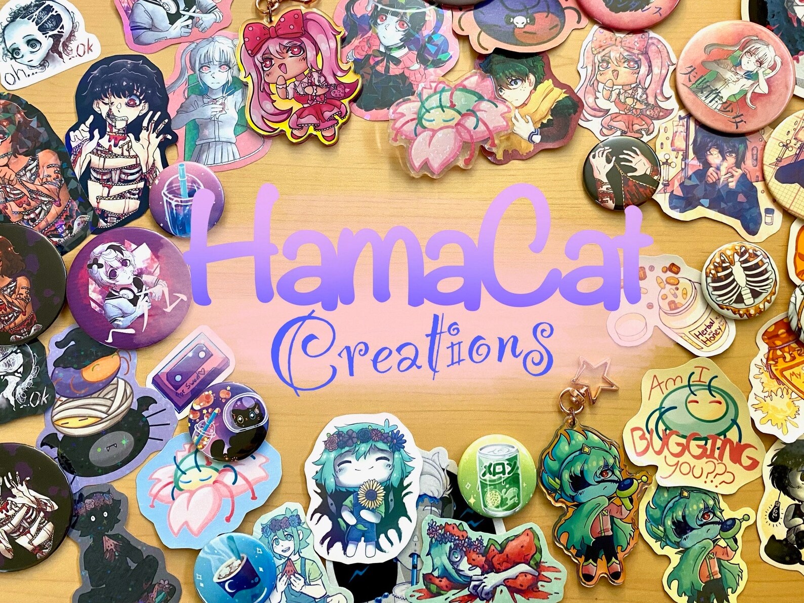 Deco27 Keychains Colored Acrylic Charms Vocaloid Miku the Vampire Otome ...