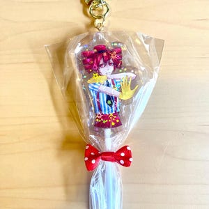 Mesmerizer Lollipop Keychains - Iridescent Star Epoxy - Acrylic Charms ...