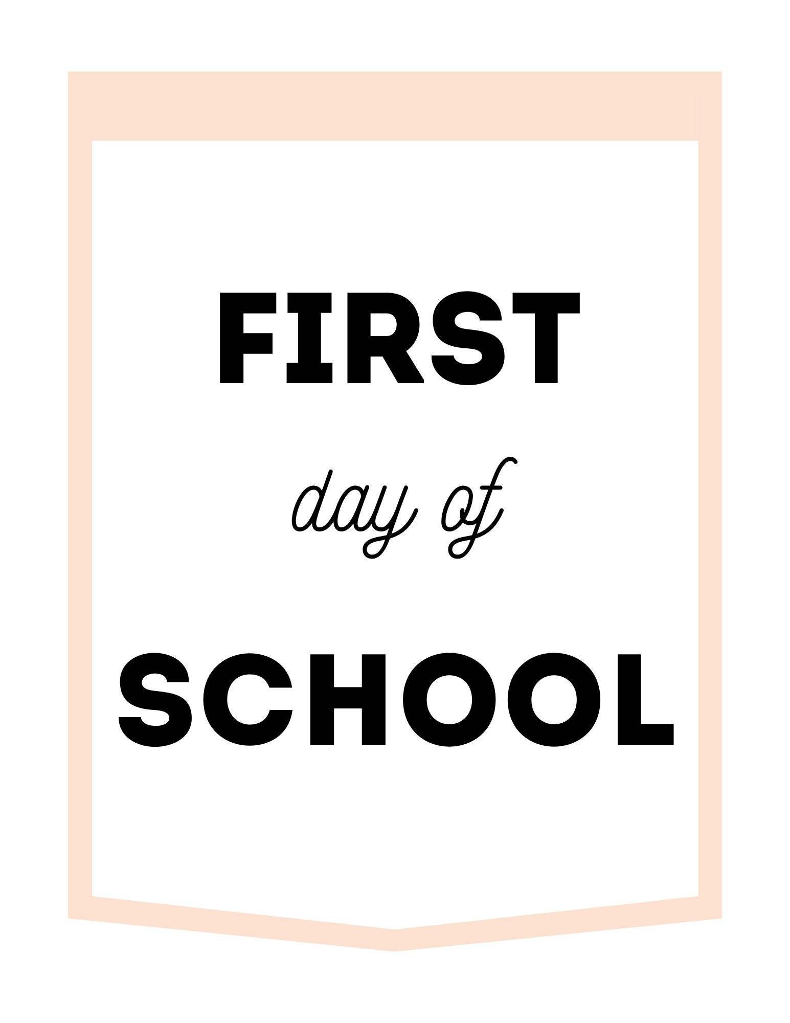 First Day of School Banners Instant Printable - Etsy