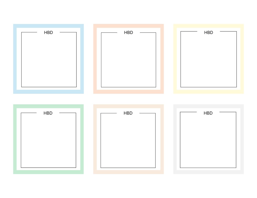 Happy Birthday Petite Notes Instant Printable - Etsy