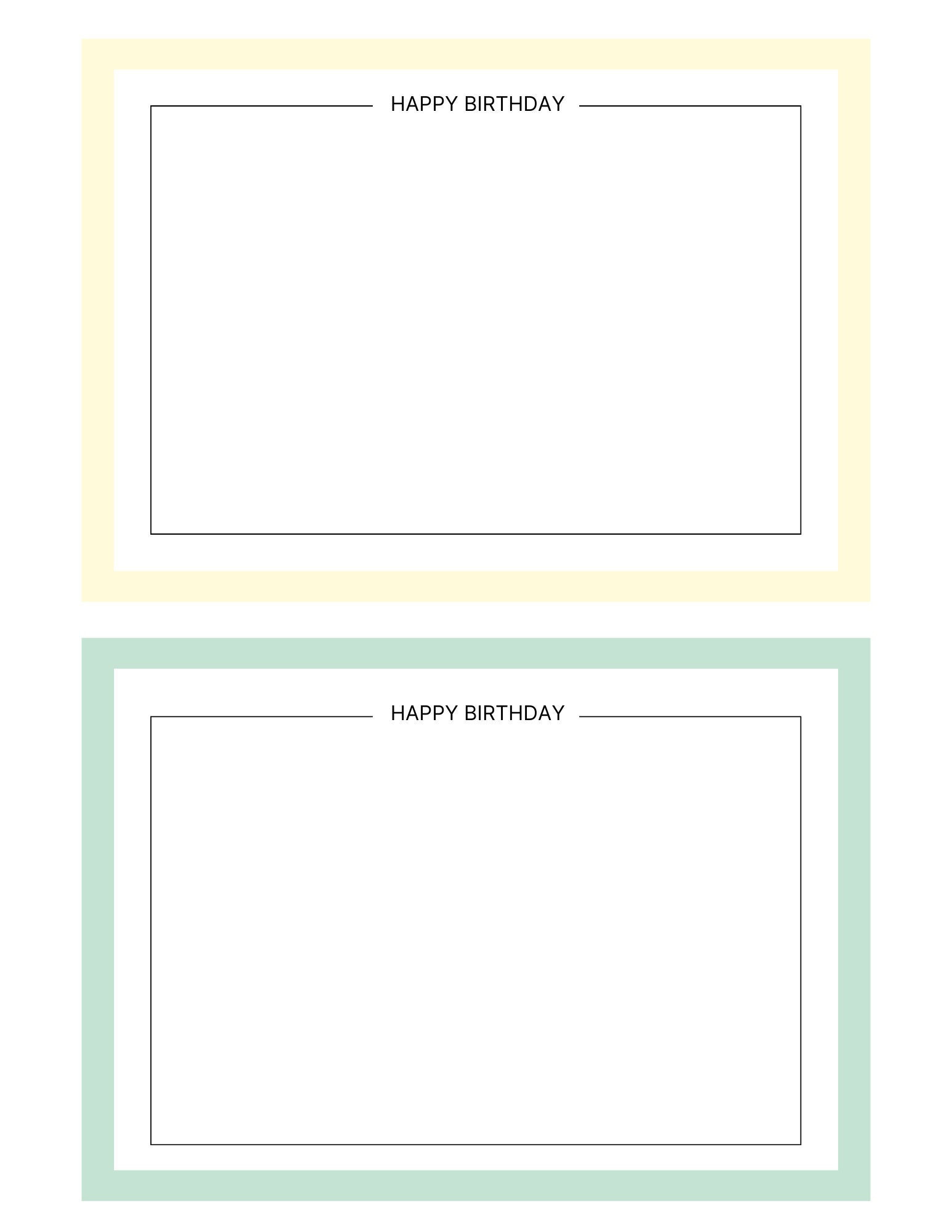 Happy Birthday Cards Instant Printable - Etsy