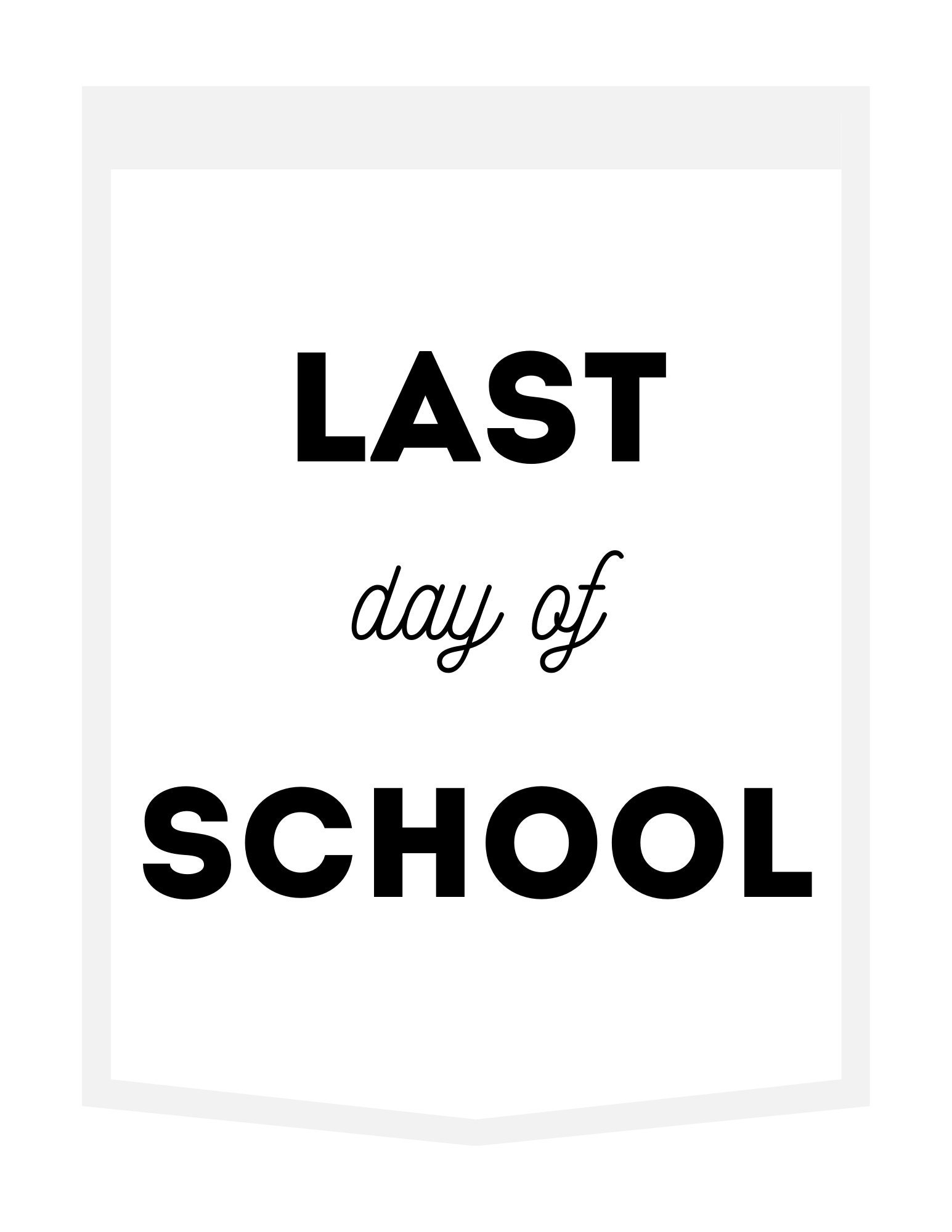 Last Day of School Banners Instant Printable - Etsy