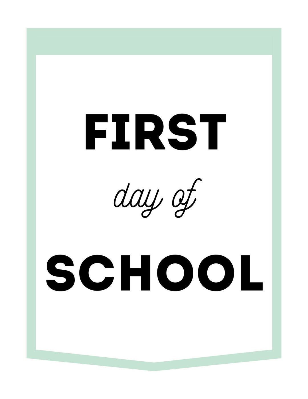 First Day of School Banners Instant Printable - Etsy