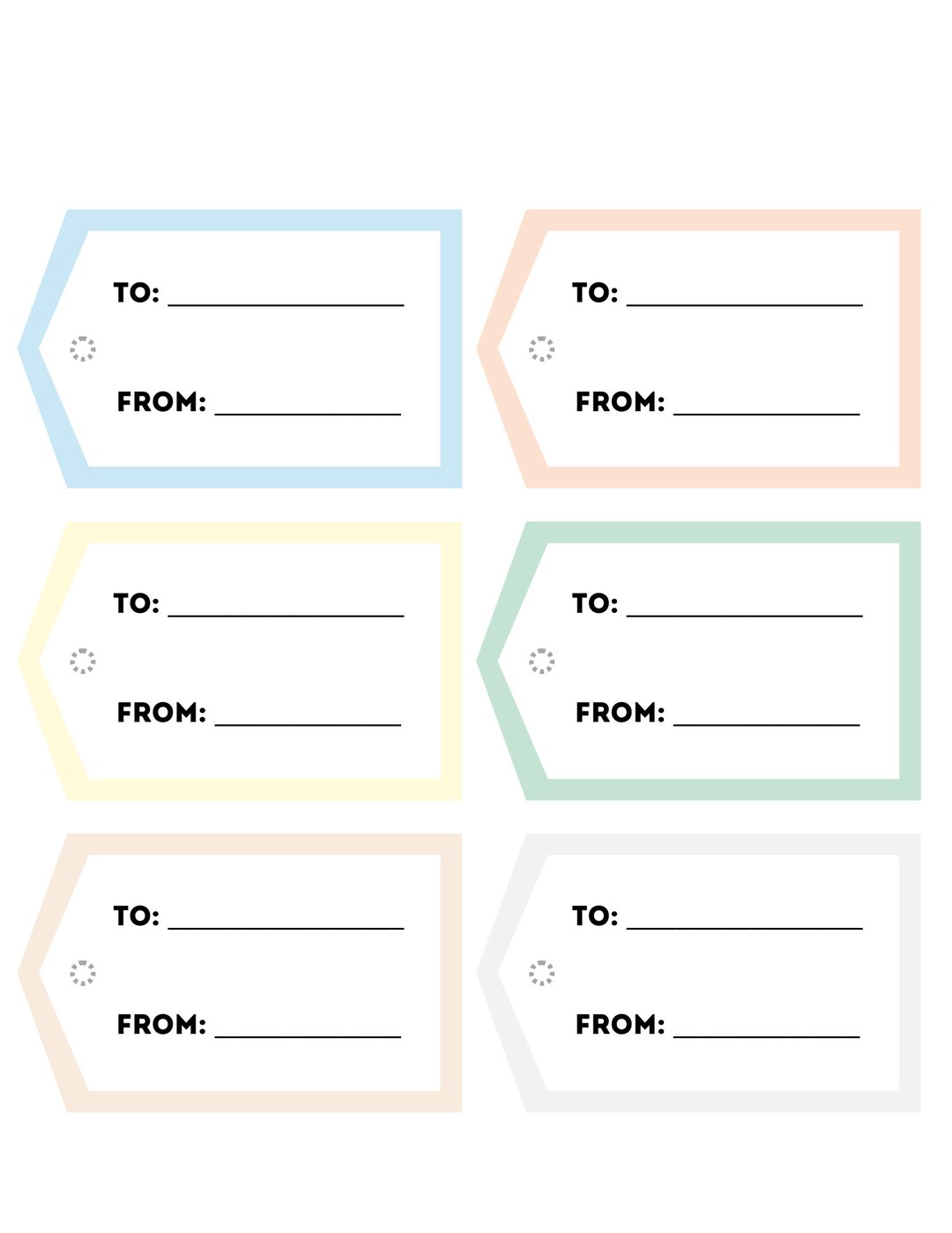 All-occasion Gift Tags Instant Printable - Etsy