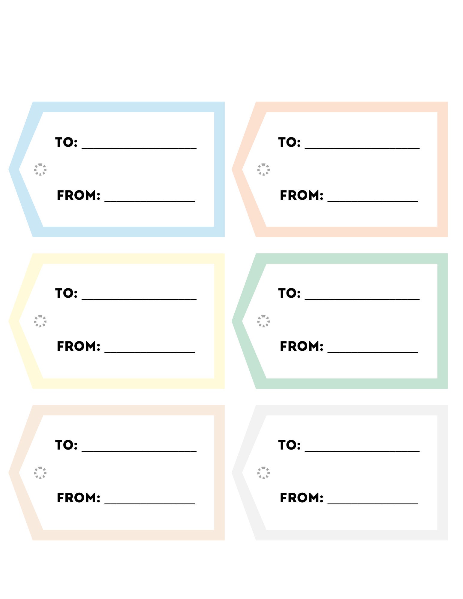 All-occasion Gift Tags Instant Printable - Etsy