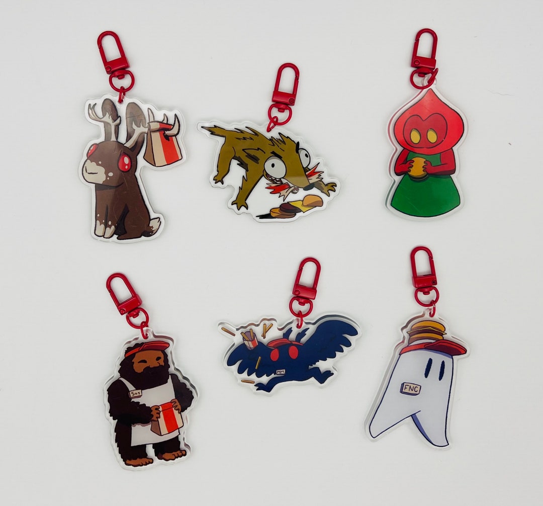 Fast Food Cryptid Keychains - Etsy