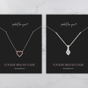 Editable Jewelry Display Card Template Custom Jewellery Card Printable ...