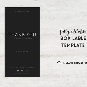 Editable Box Label Template Printable Custom Packaging Labels Packaging ...