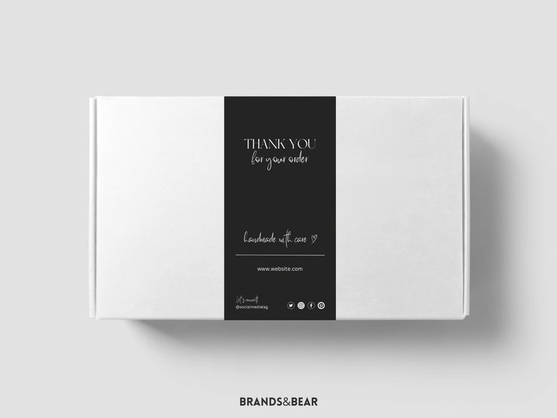 Editable Box Label Template Custom Packaging Label Business Packaging ...