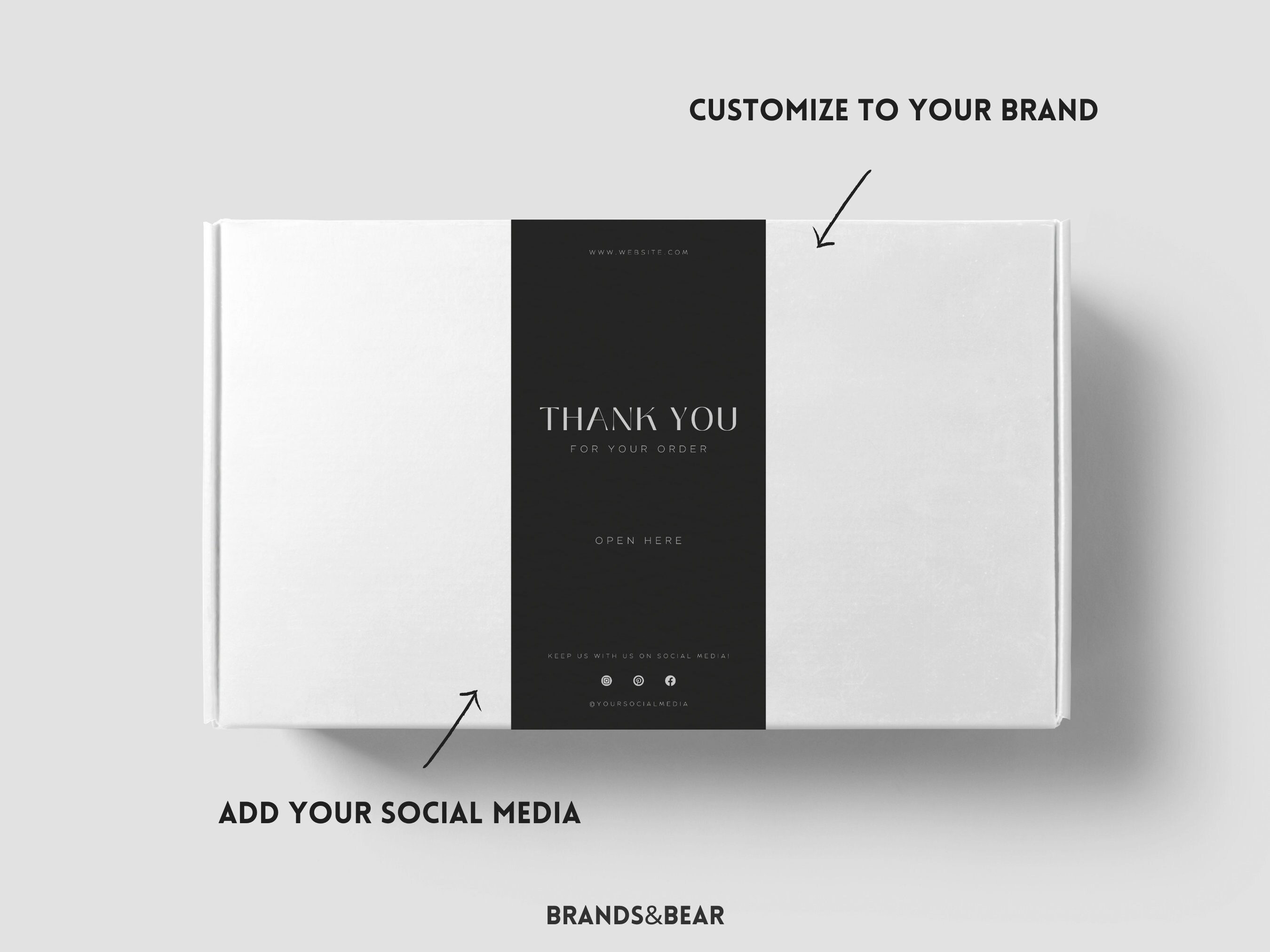 Editable Box Label Template Printable Custom Packaging Labels Packaging ...