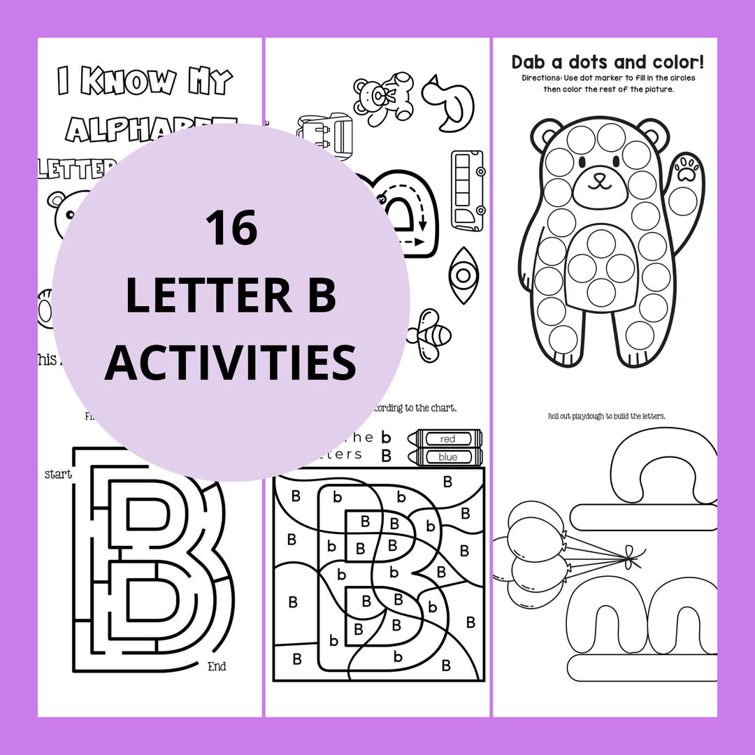 Letra B / Hojas de trabajo imprimibles / Letra de la semana / Libro ...