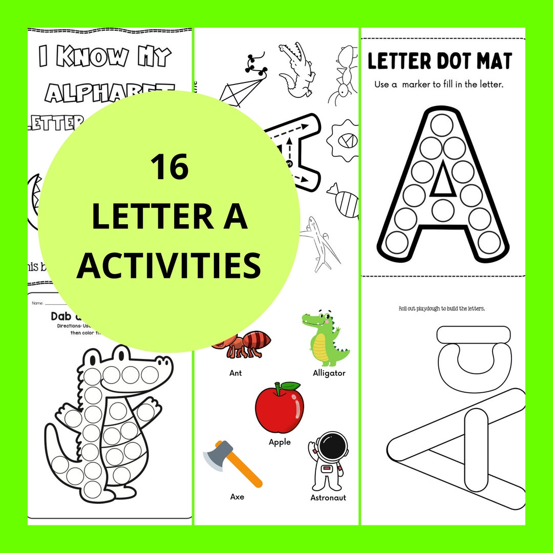 Letra A / Hojas de trabajo imprimibles / Letra de la semana / Libro ...