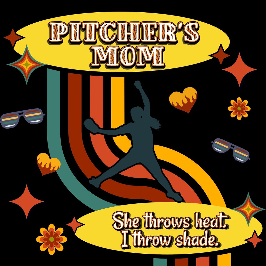 Pitcher's Mom Tumbler | Funny Softball Mom Gift | Travel Cup With Lid ...