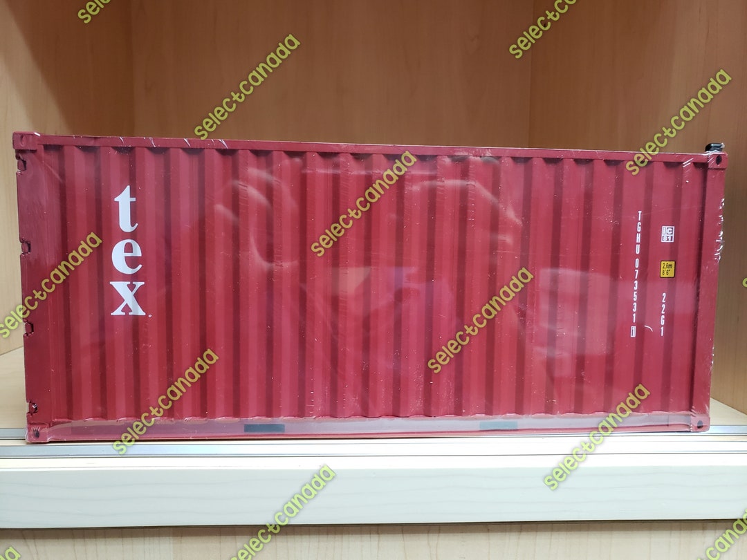 Handmade TEX 1:20 20ft Shipping Container Model ABS Resin & Wood New ...