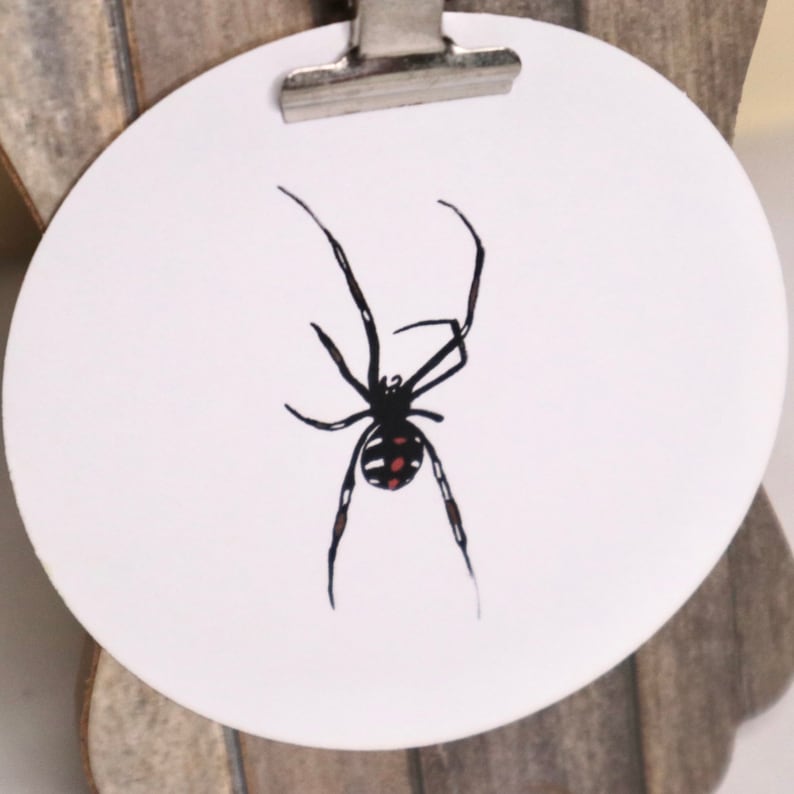 Black Widow Sticker - Etsy