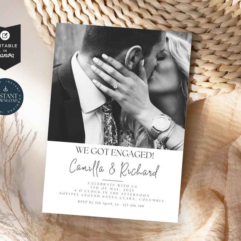 Diy Engagement Card - Etsy