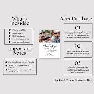 Wine Tasting Invitation Template, Wine Party, Blind Wine Tasting Invite ...