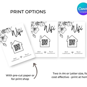 Wifi QR Code Sign | Wifi Code Sign Printable | Wifi Password Sign ...
