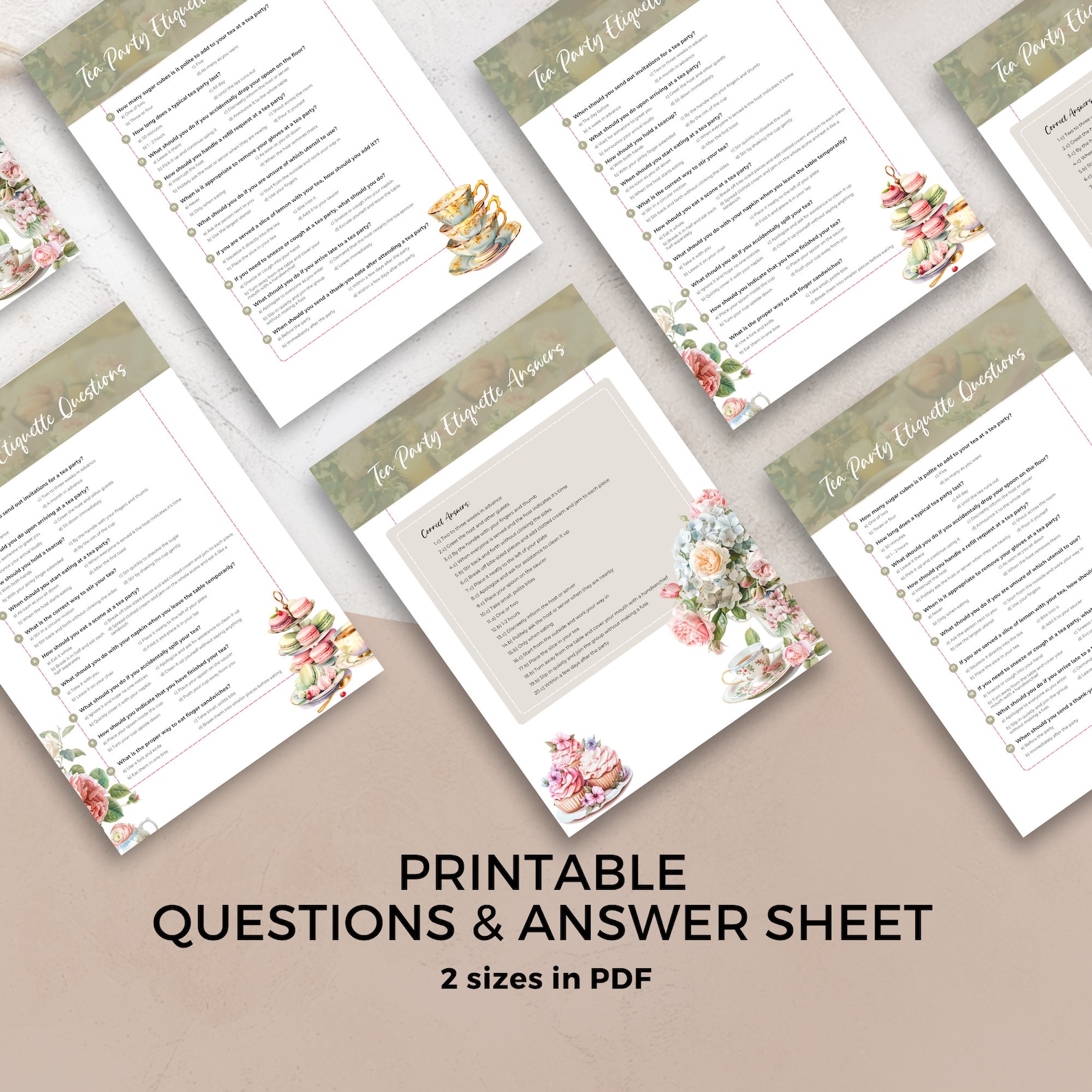 Tea Party Etiquette Question & Answer, High Tea Manners, Trivia, Tea ...