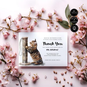 Thank You Card to Veterinarian Template, Cats, Kitten, Gratitude ...