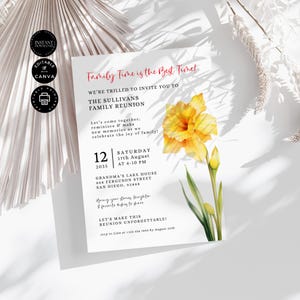 Family Reunion Invitation Template, Gathering Party, Celebrate ...